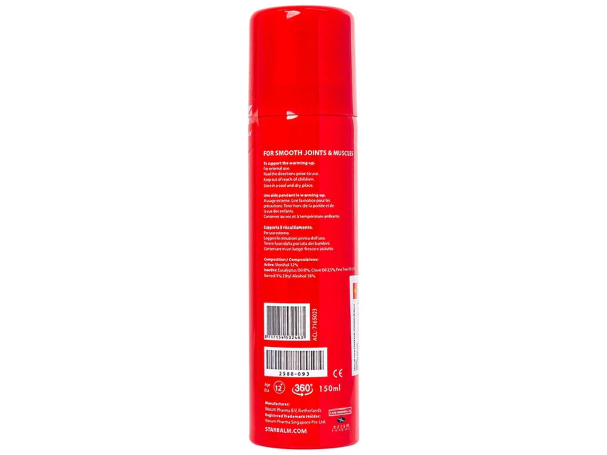 Xịt nóng Starbalm Warm Spray làm nóng, giảm đau cơ (Chai 150ml)