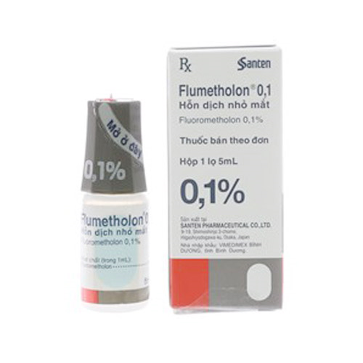 Thuốc nhỏ mắt Flumetholon 0.1 Eye drops điều trị nhiễm khuẩn tại chỗ ...