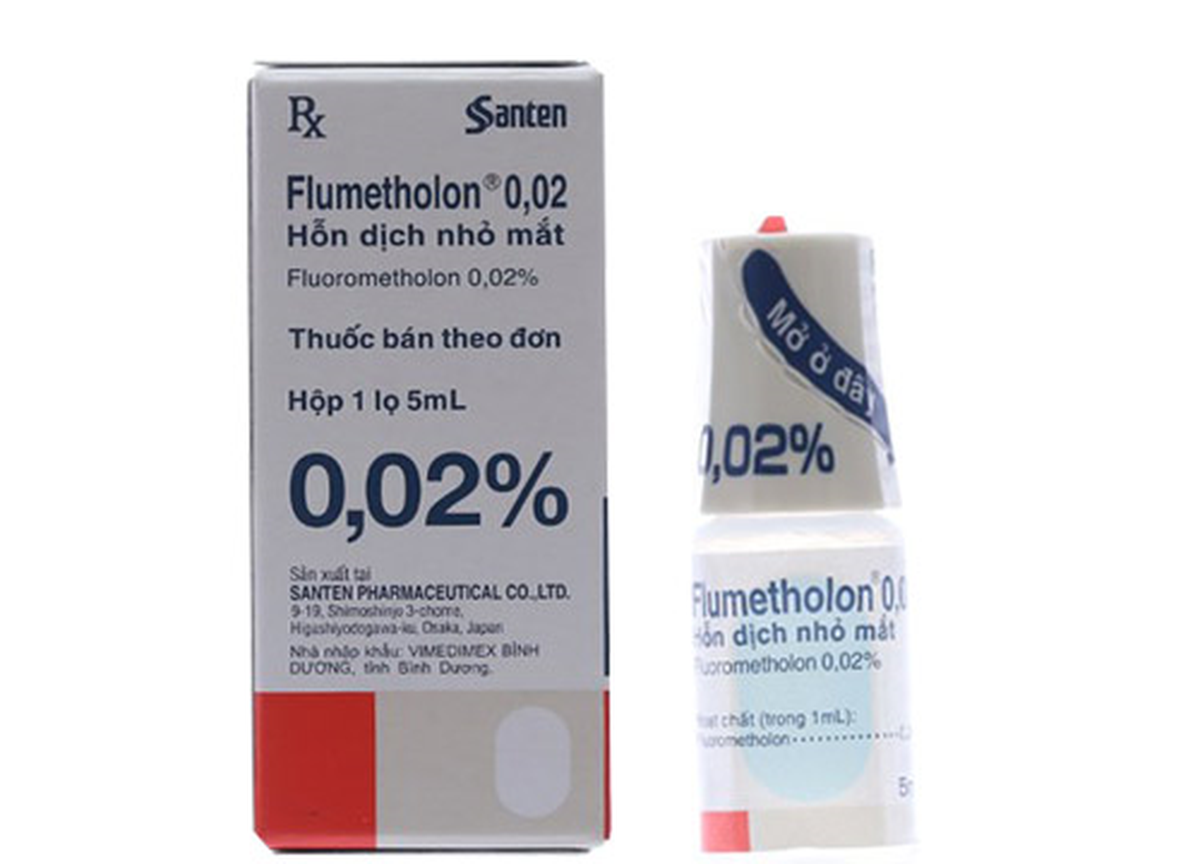 Thuốc nhỏ mắt Flumetholon 0,02 Eye drops điều trị nhiễm khuẩn tại chỗ ...