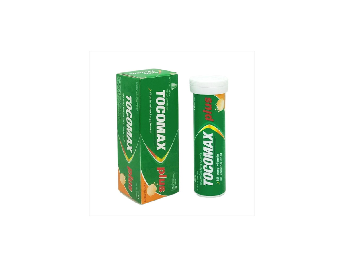 Tocomax Plus Etab bổ sung vitamin và khoáng chất tuýp 10 viên