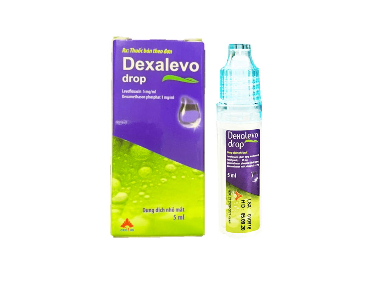Thuốc nhỏ mắt Dexalevo drop điều trị nhiễm khuẩn mắt (Lọ 5ml)
