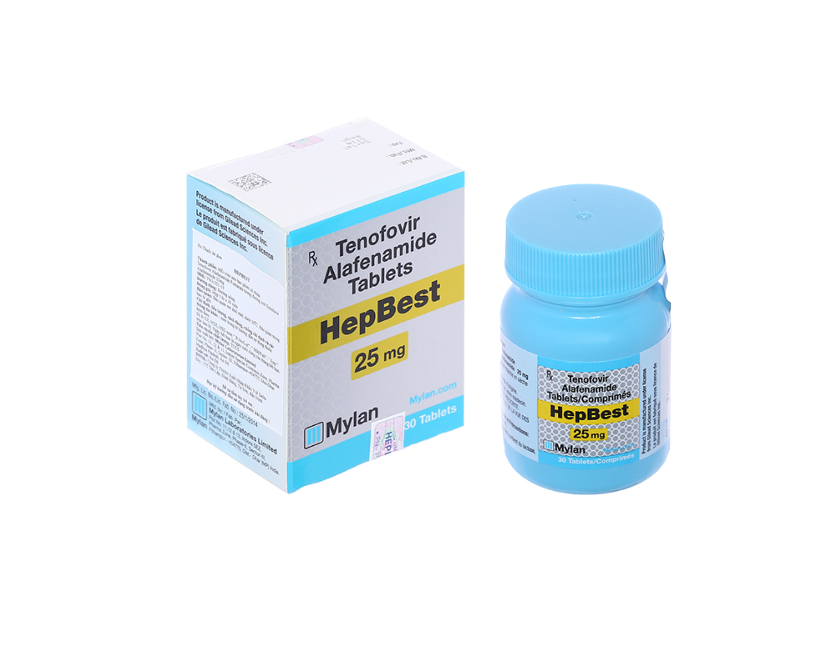 Thuốc HepBest 25mg điều trị viêm gan B (Hộp 30 viên)