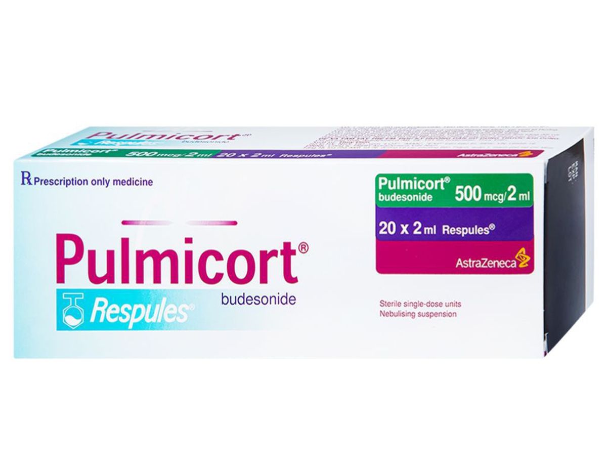 Thuốc Pulmicort Respules 500mcg/2ml điều trị hen suyễn (Hộp 4 vỉ x 5 ống)