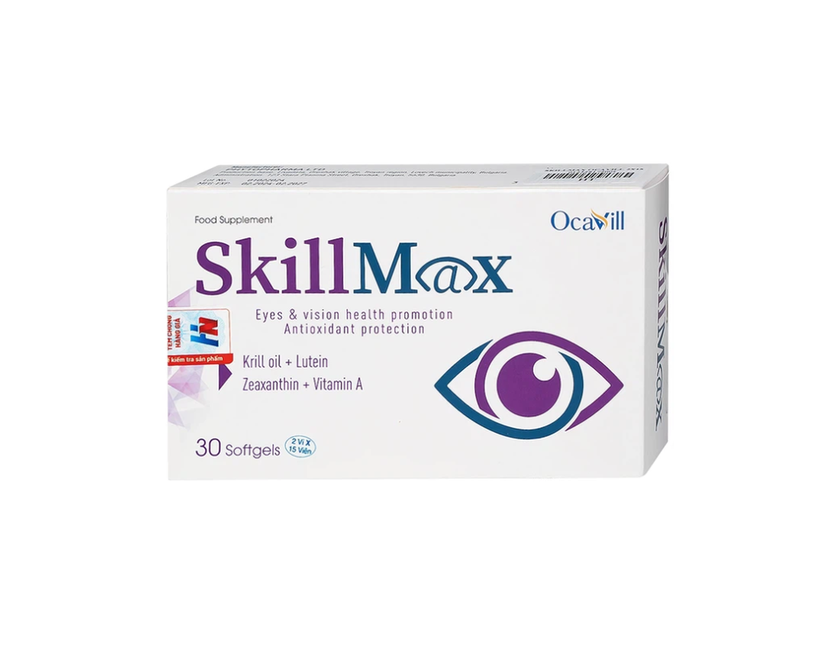 Viên uống SkillMax Ocavill hỗ trợ tăng cường thị lực (Hộp 2 vỉ x 15 viên)