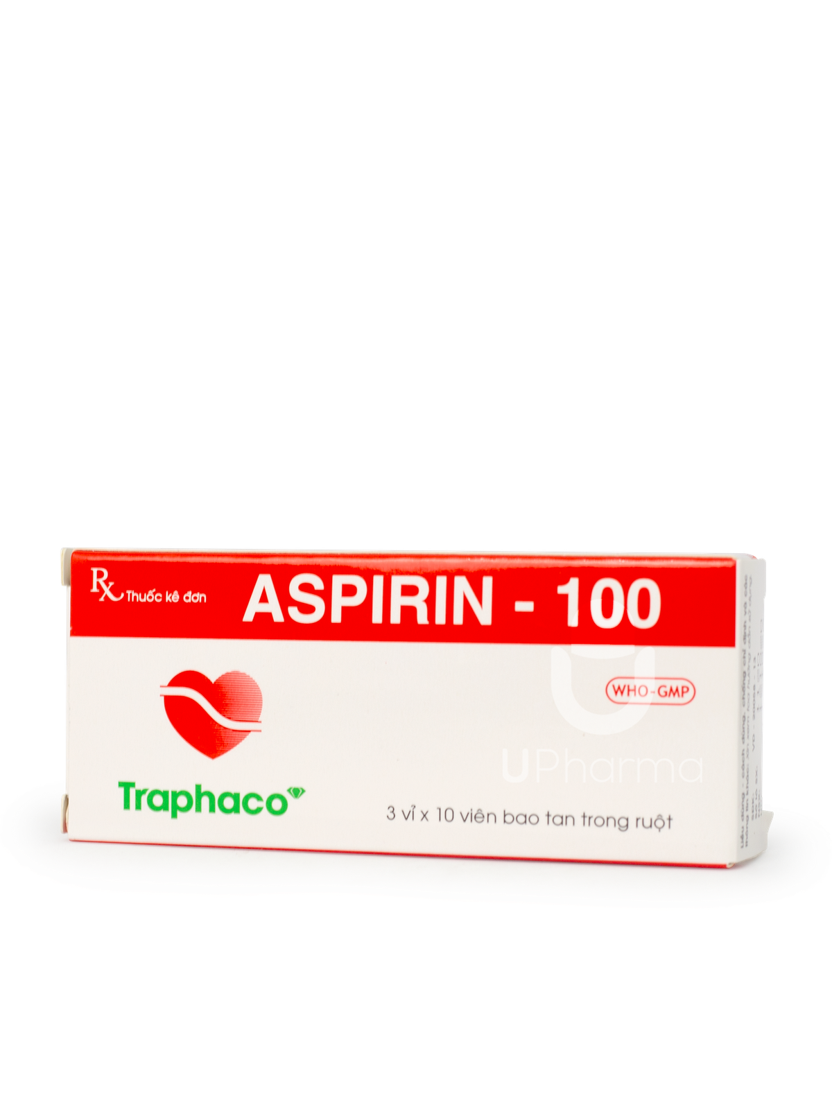 Thuốc Aspirin 100mg Traphaco phòng ngừa huyết khối, nhồi máu cơ tim ...