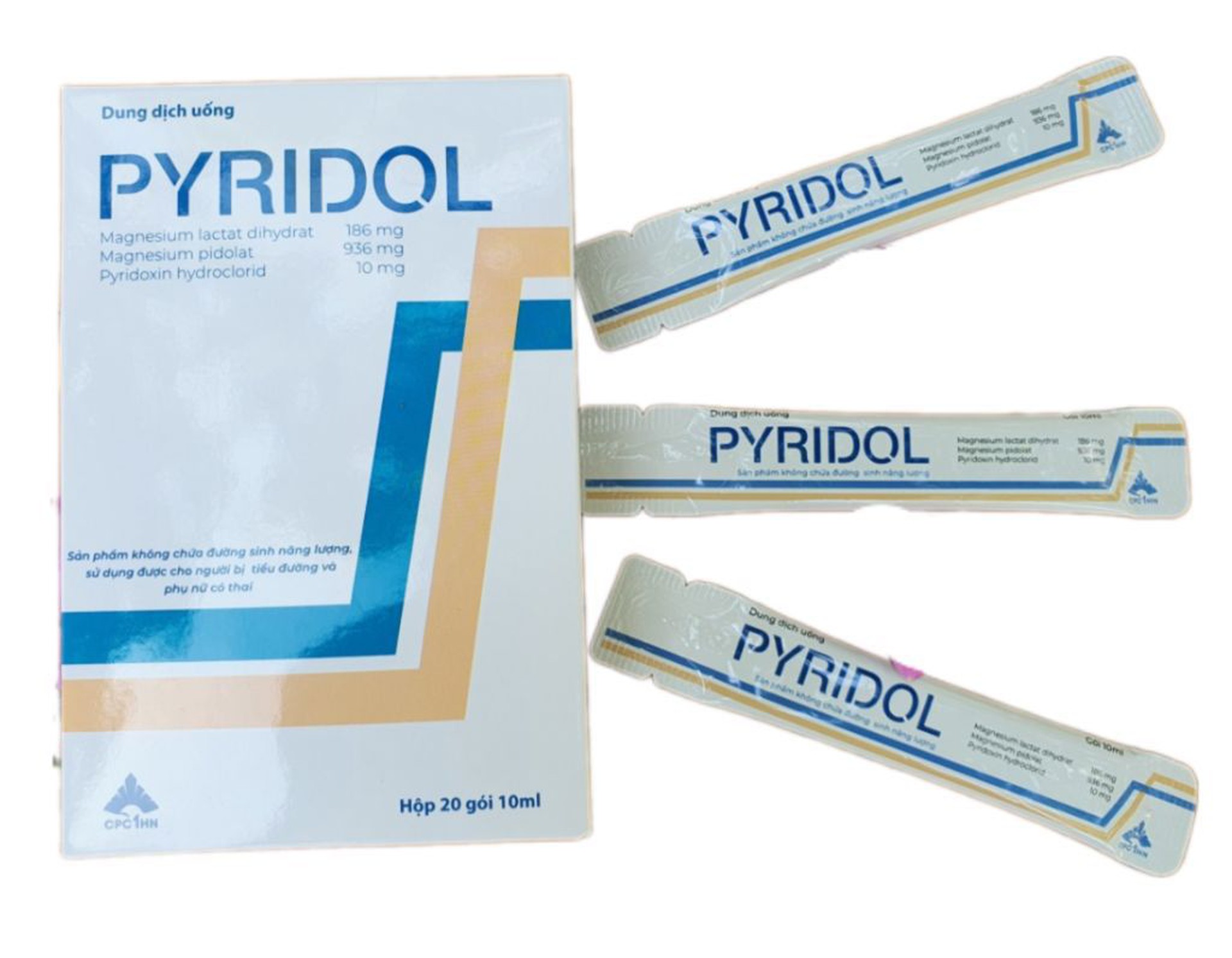 Thuốc Pyridol bổ sung Magnesi và vitamin B6 (Hộp 20 gói)