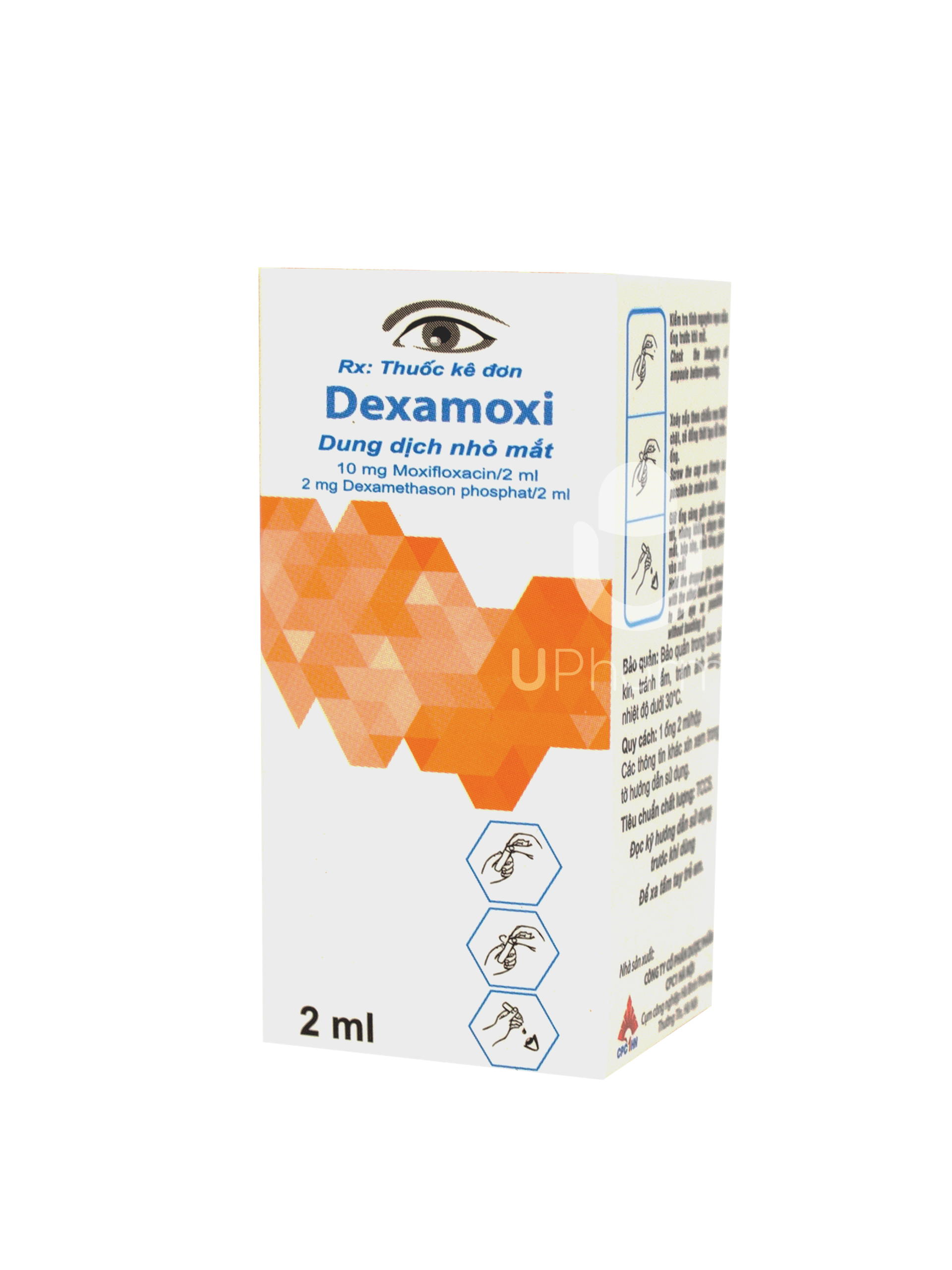 Thuốc nhỏ mắt Dexamoxi điều trị nhiễm khuẩn mắt (lọ 2ml)